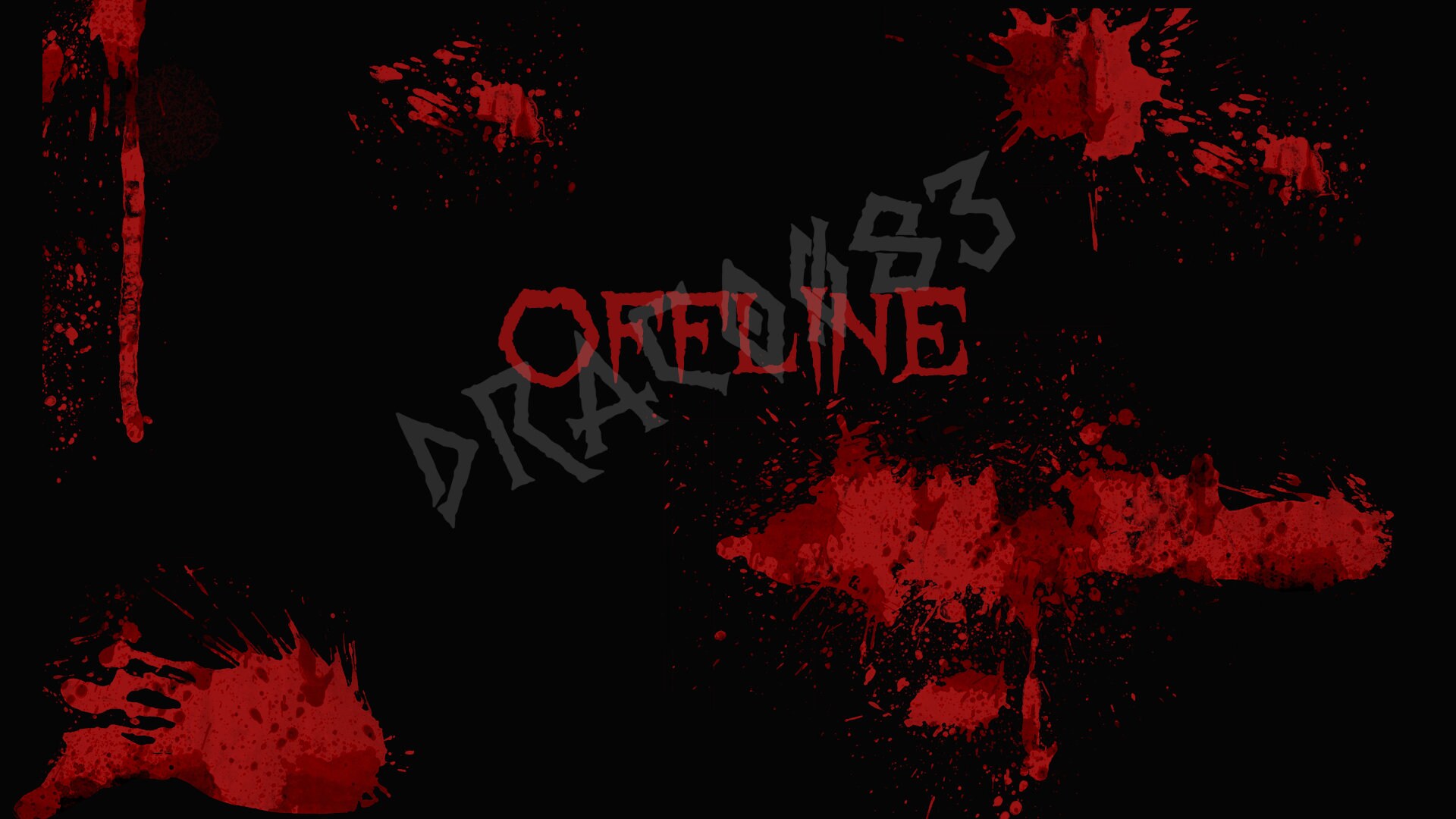 Blood Twitch Overlays Pack - Etsy