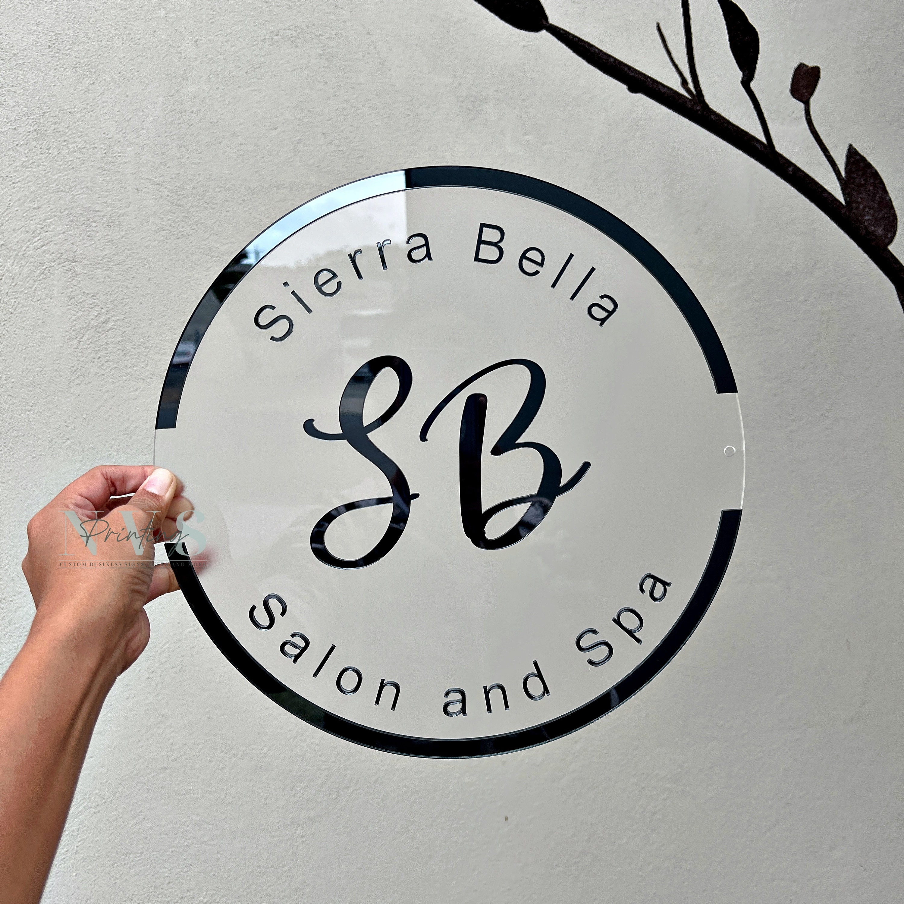 Round Business Sign Logo Sign Custom Business Signage - Etsy Canada