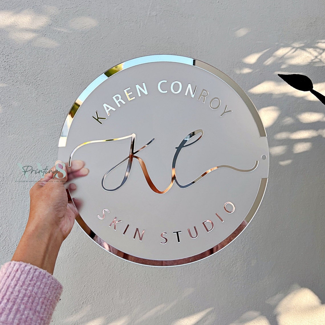 Round Business Sign Logo Sign Custom Business Signage - Etsy