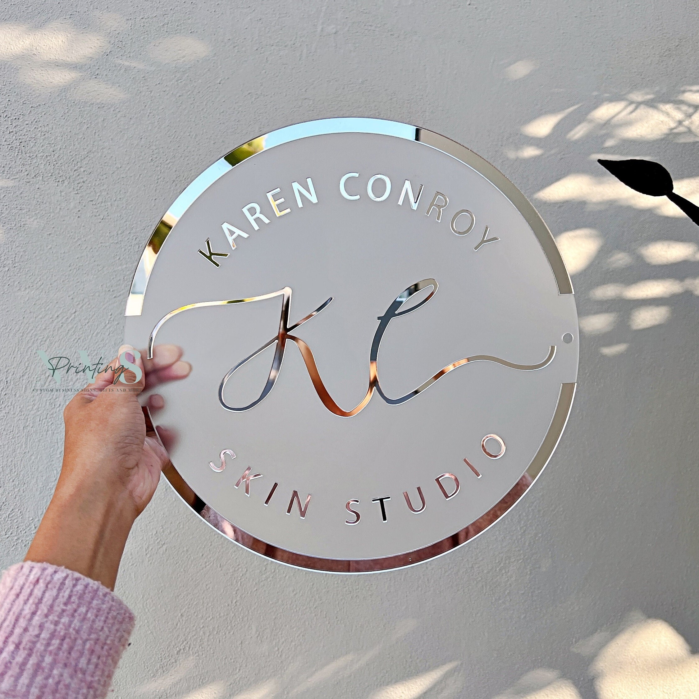 Round Business Sign Logo Sign Custom Business Signage - Etsy