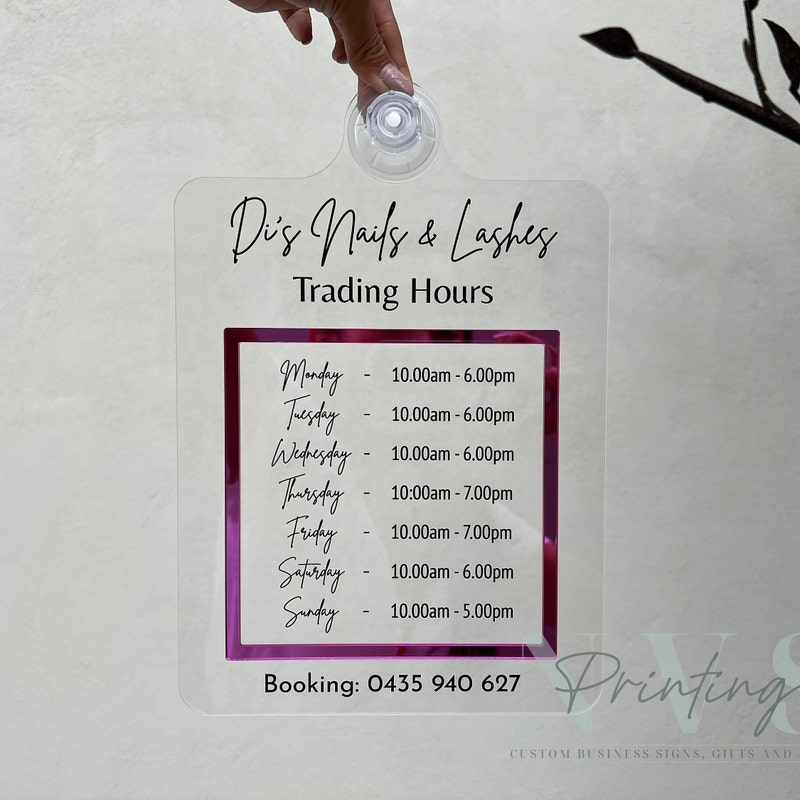 Business Hours Sign - Etsy