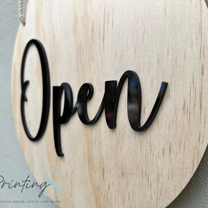 Open Closed Sign 3D Letters Double Sided Business Signage Door Welcome ...
