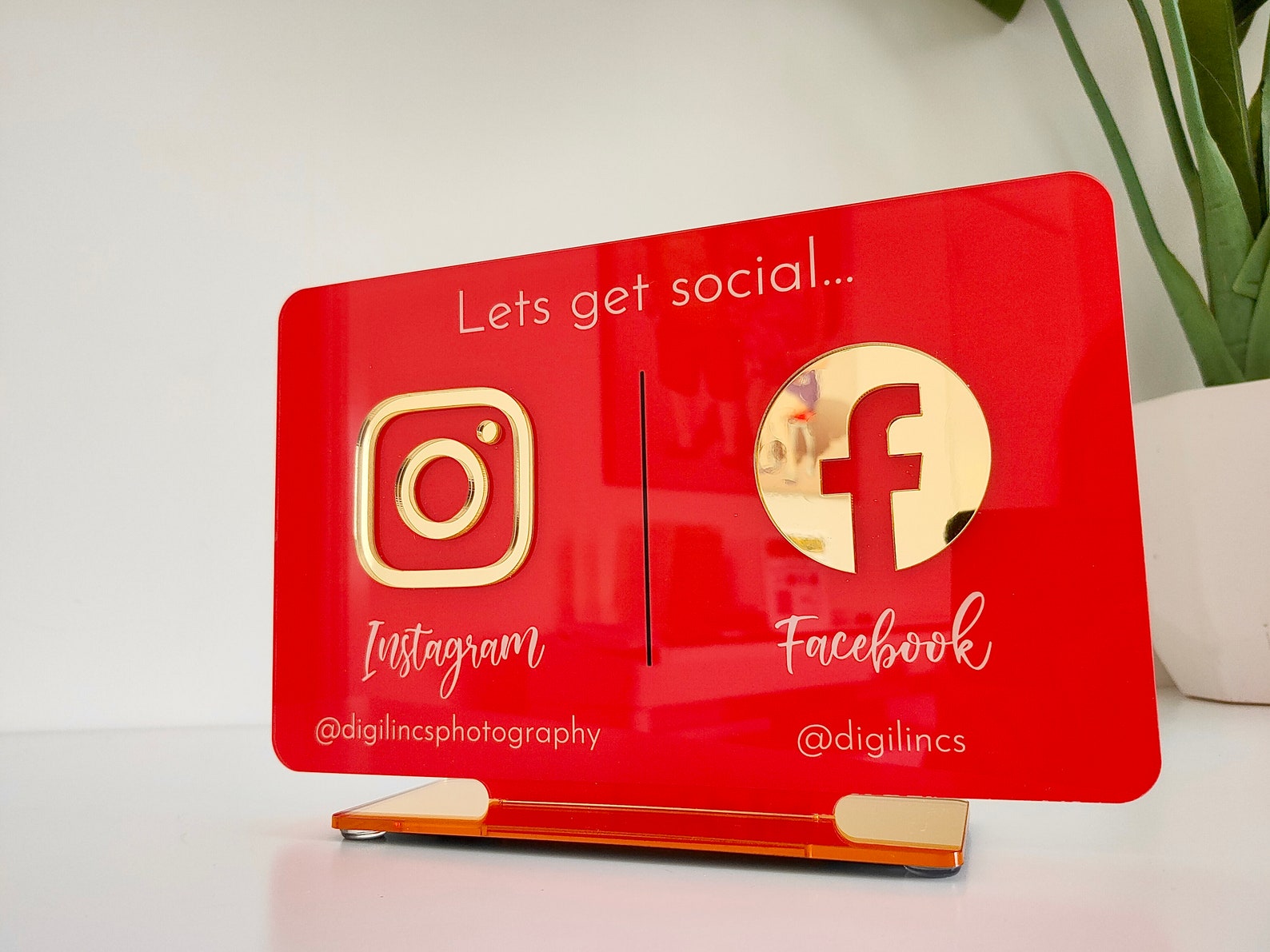 Double Business Social Media Sign Salon Sign Beauty Sign - Etsy Australia