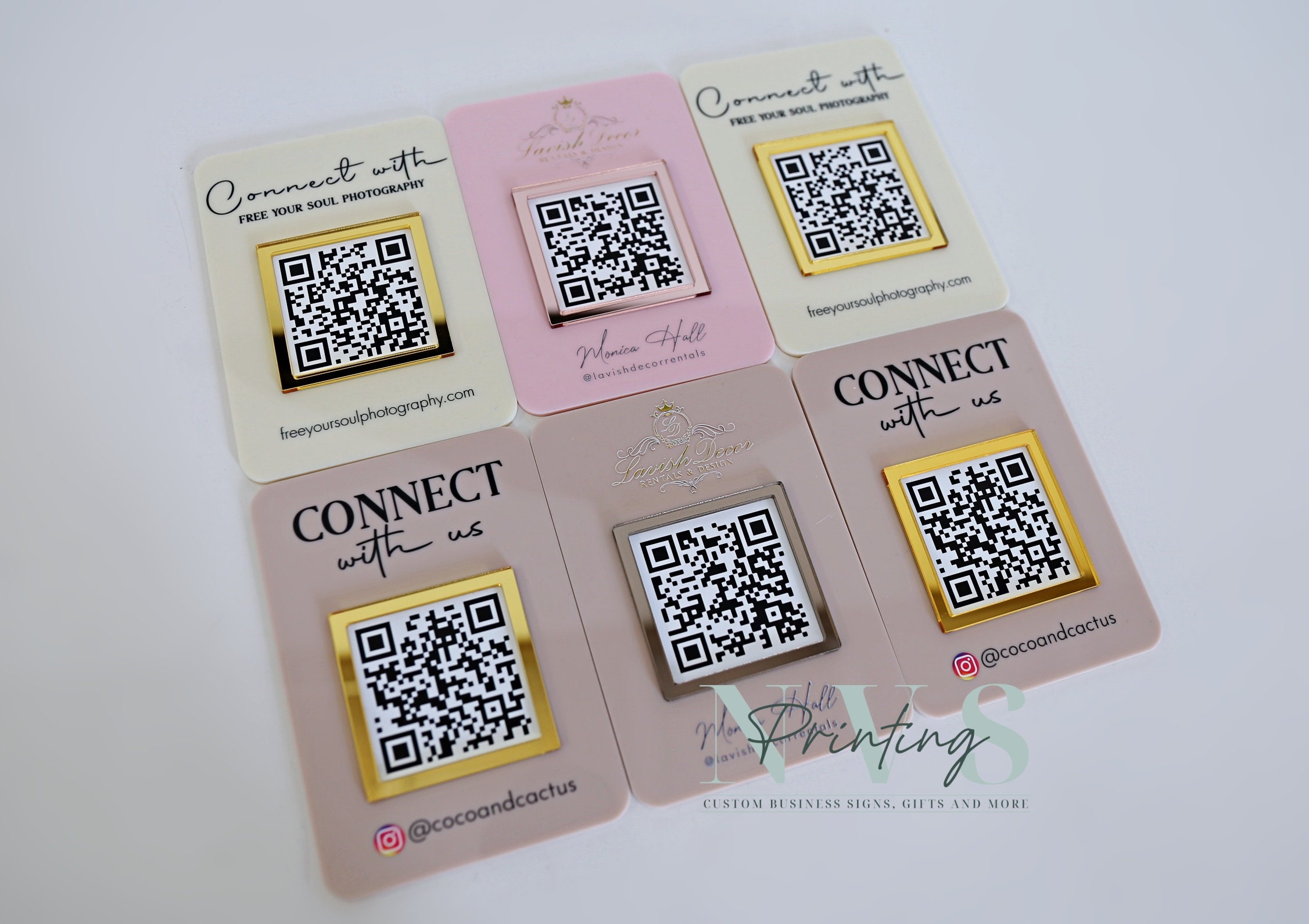 Mini QR Code Display Sign - Etsy Australia