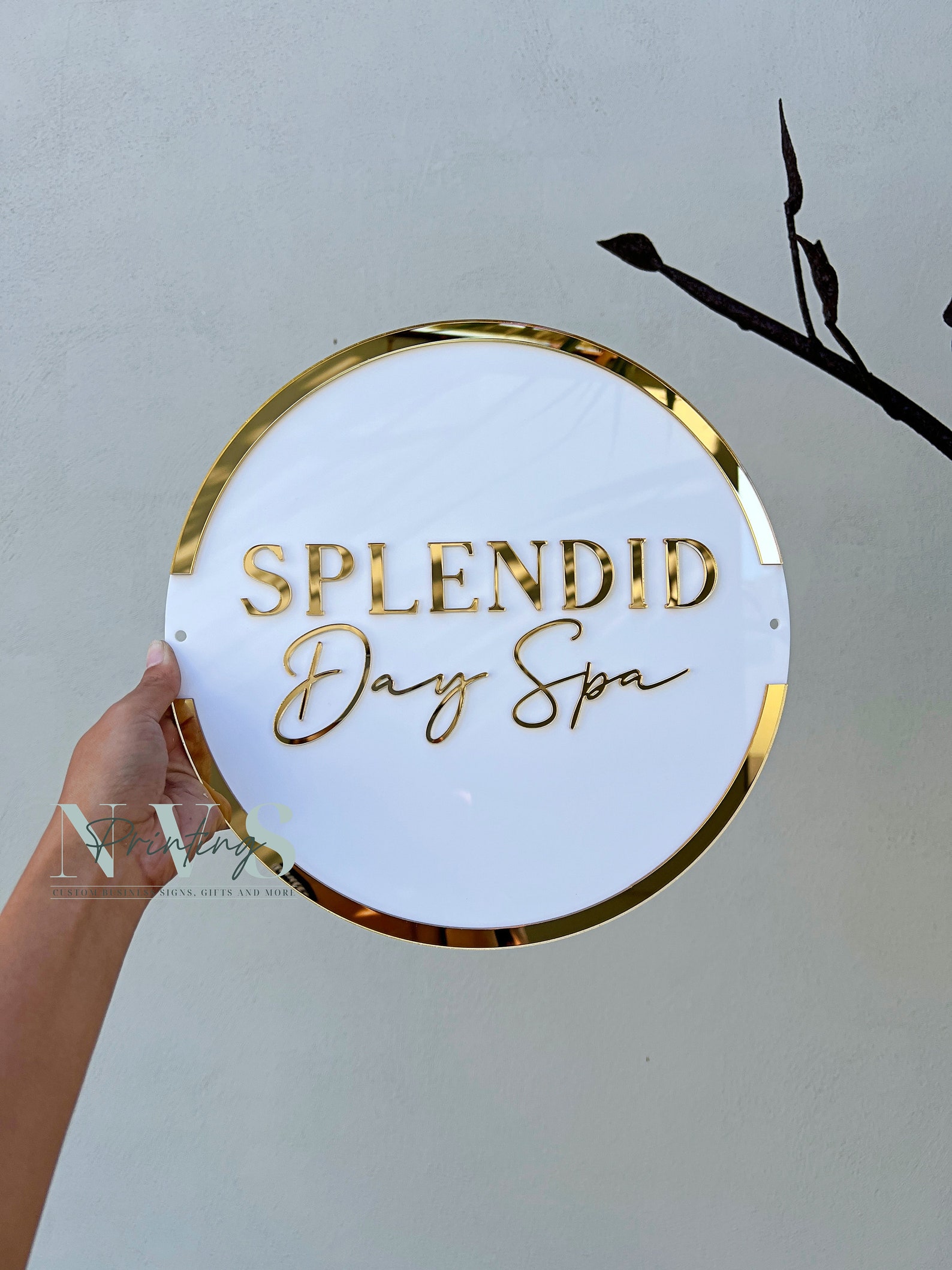 Round Business Sign Logo Sign Custom Business Signage - Etsy Australia