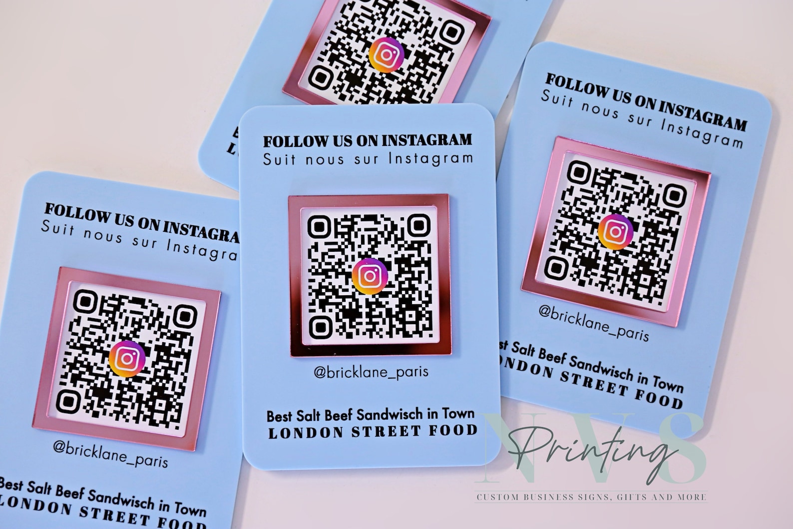 Mini QR Code Display Sign - Etsy
