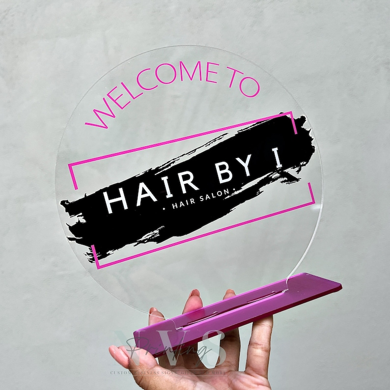 Business Logo Sign Welcome Logo Sign Custom Business Sign - Etsy