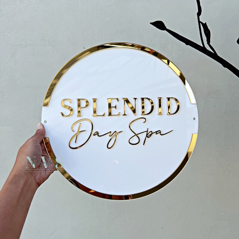 Round Business Sign Logo Sign Custom Business Signage - Etsy Australia