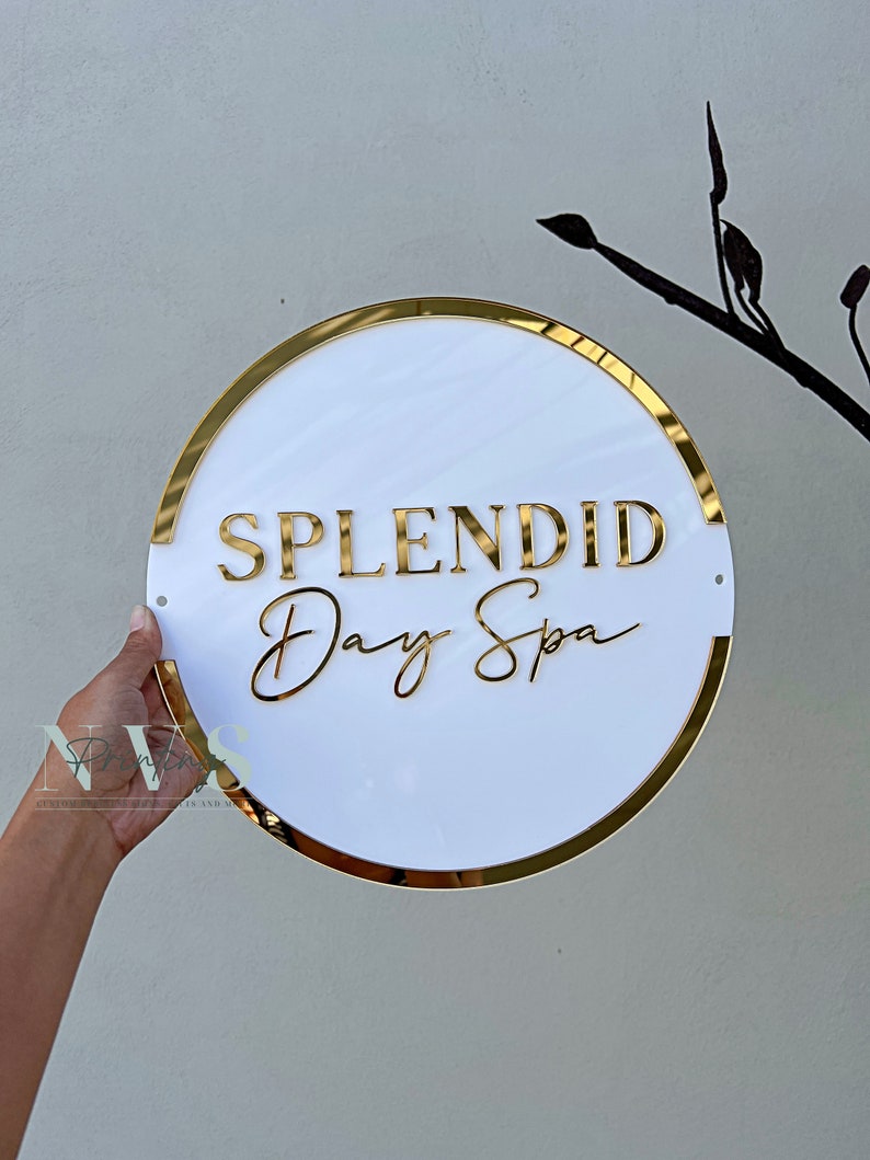 Round Business Sign Logo Sign Custom Business Signage - Etsy Australia