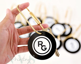 Company Logo Keyring, Business Logo Keyring, Double Sided Keyring, Your ...