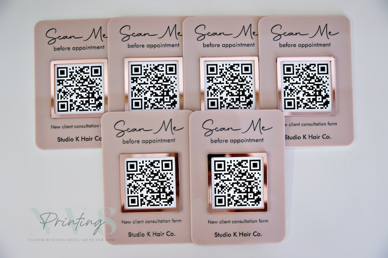 Mini QR Code Display Sign - Etsy