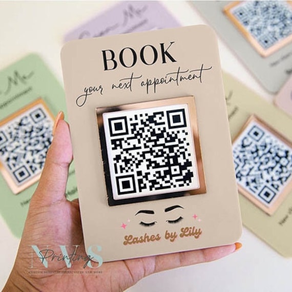 Mini QR Code Display Sign - Etsy Mini QR Code Display Sign - Etsy
