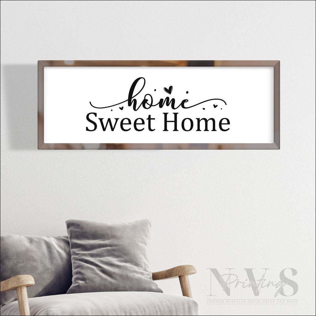 Home Sweet Home Sign | First Home Sign | Personalised Housewarming Gift ...