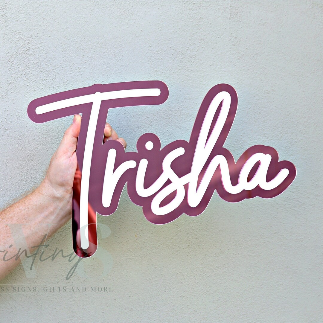 Custom Name Sign, Cut Out Name Sign - Etsy