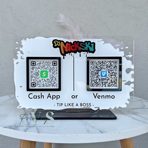 Scan to Pay Acrylic Sign QR Code Display Sign - Etsy