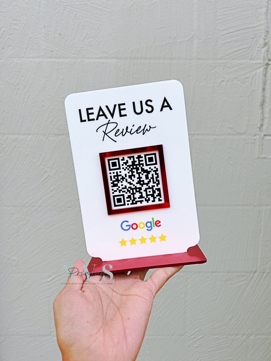 Mini QR Code Display Sign, Review Sign, QR Code Business Sign, Google ... Mini QR Code Display Sign, Review Sign, QR Code Business Sign, Google ...