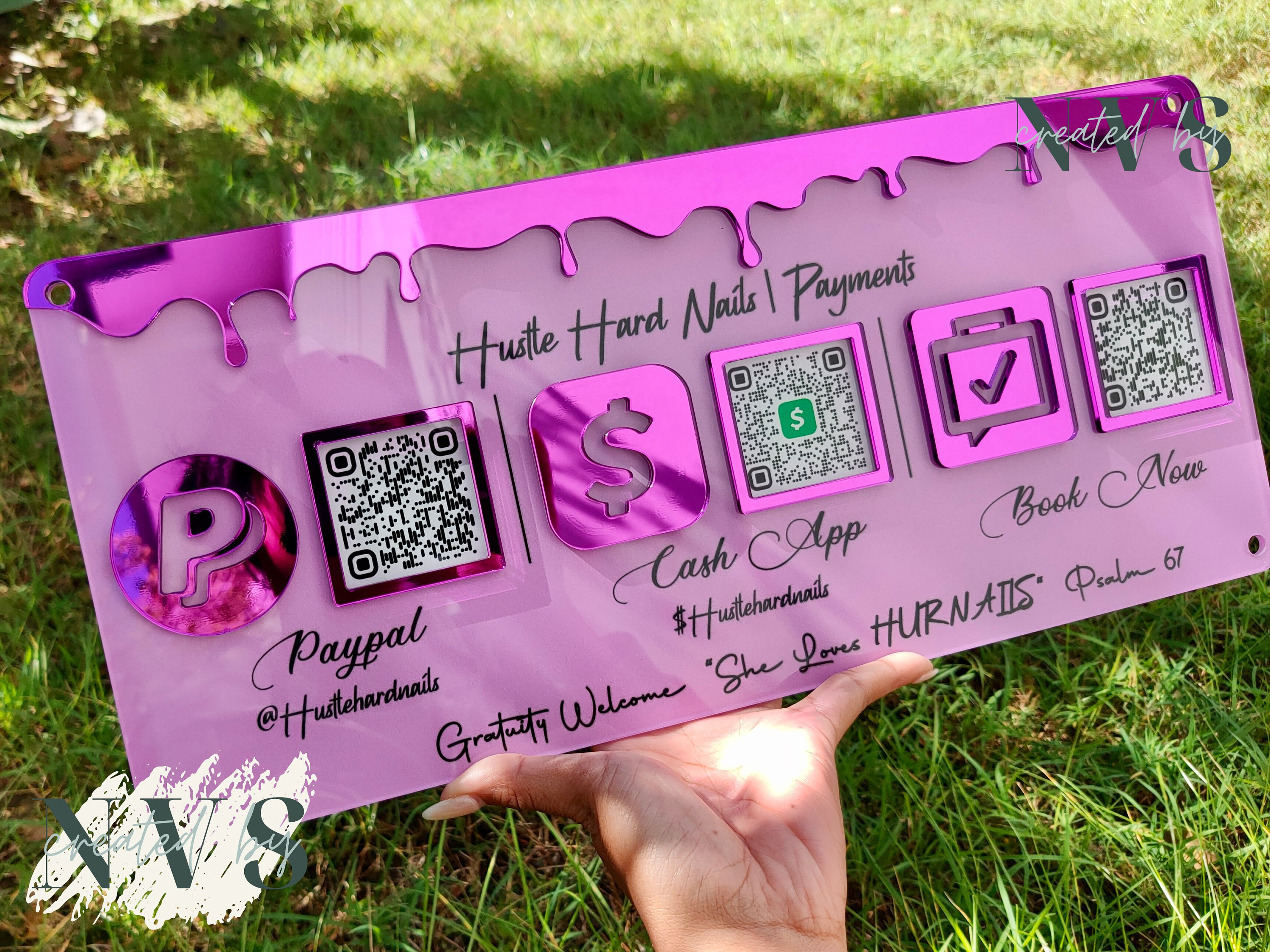 Multi QR Code Business Sign Scan to Pay Sign Cashapp Payment - Etsy ...