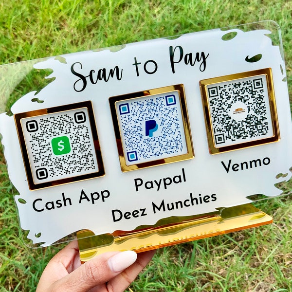 Business Multi Qr Code Plaque - Etsy