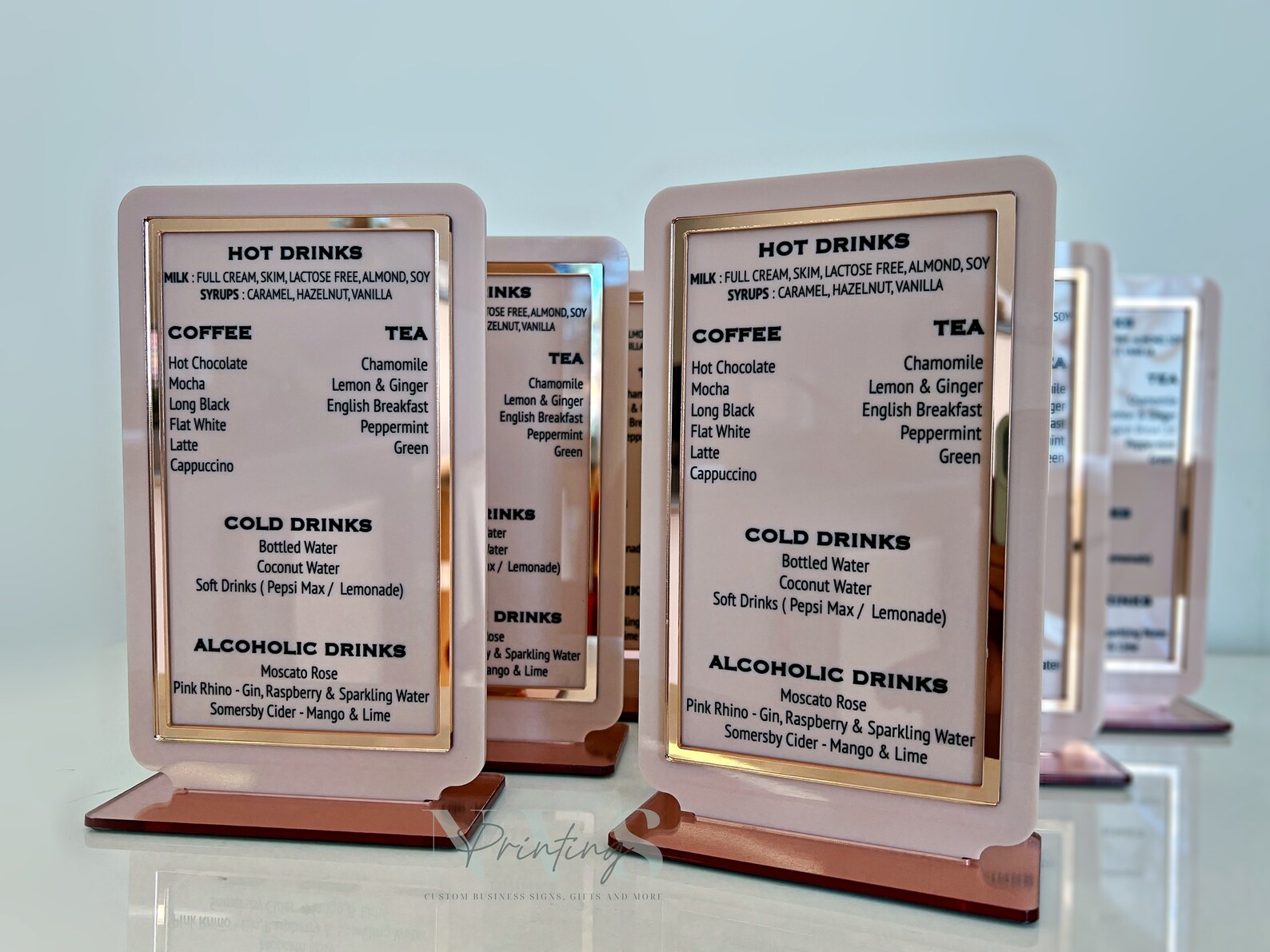 Drink Menu Display Restaurant Event Wedding Sign Display - Etsy Australia