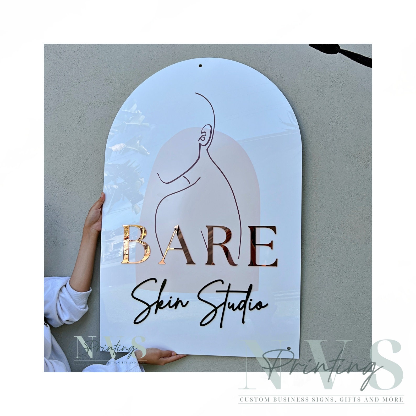 Business Logo Sign Arch 3D Door Wall Sign Custom Logo - Etsy Australia