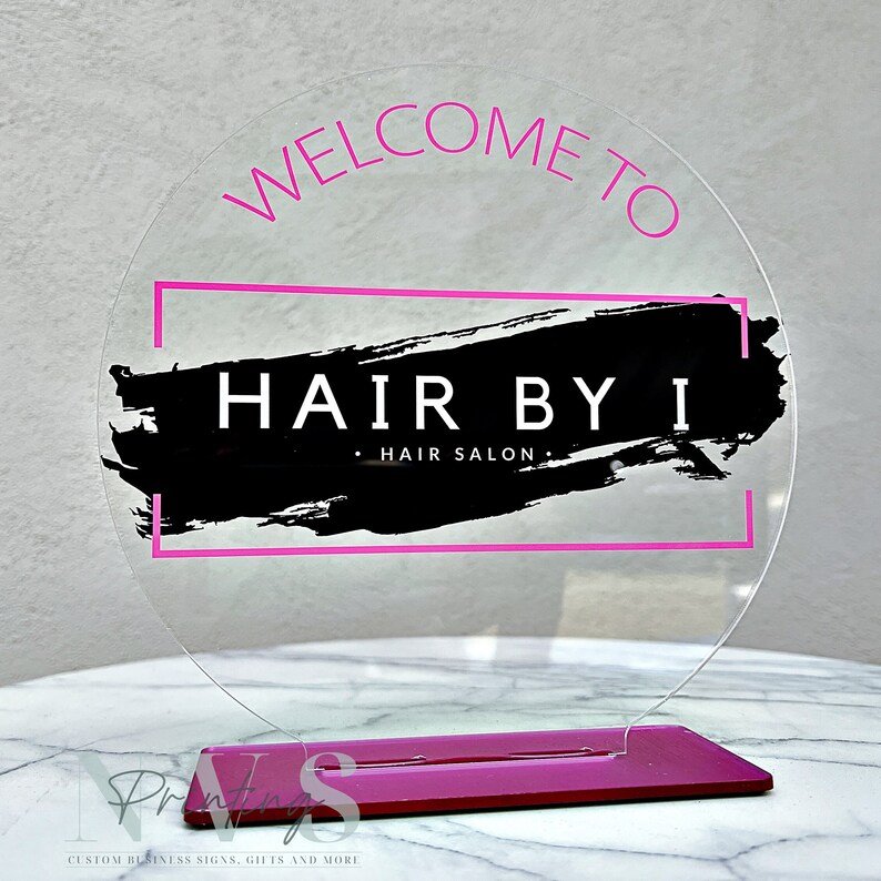 Business Logo Sign Welcome Logo Sign Custom Business Sign - Etsy