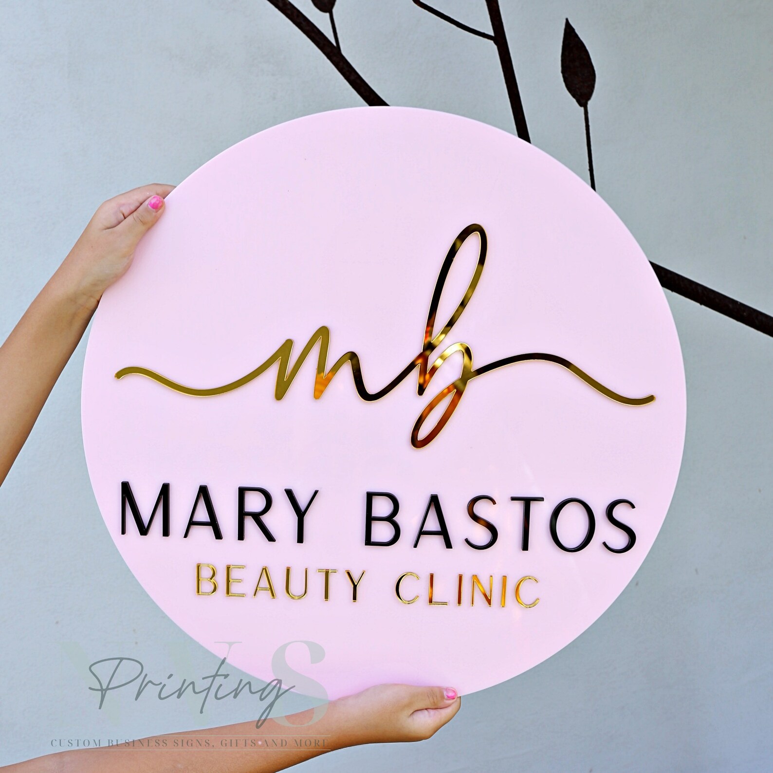 Custom Round Business Sign 3D Logo Sign Business Signage - Etsy