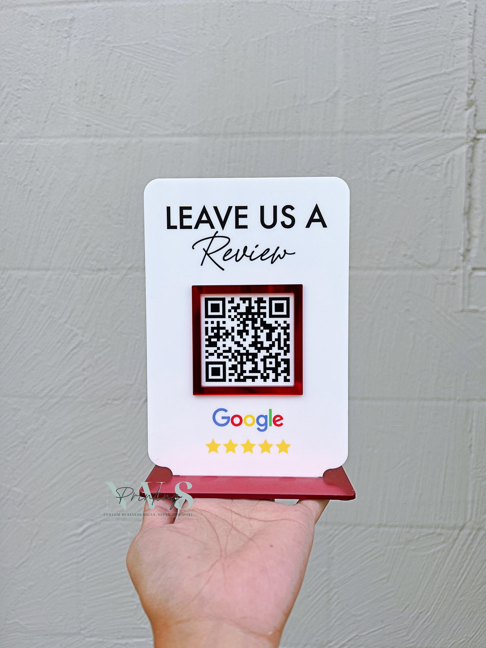 Mini QR Code Display Sign QR Code Business Sign Small - Etsy Australia