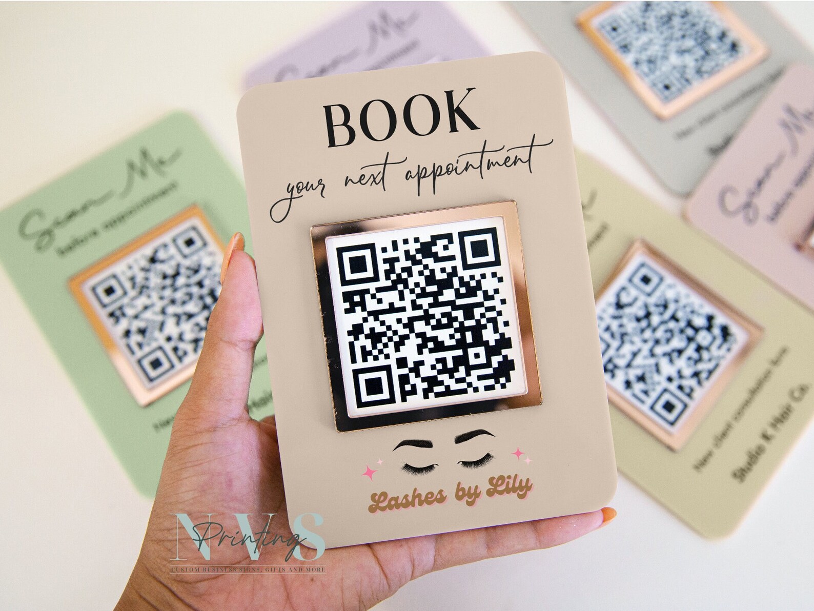 Mini QR Code Display Sign - Etsy