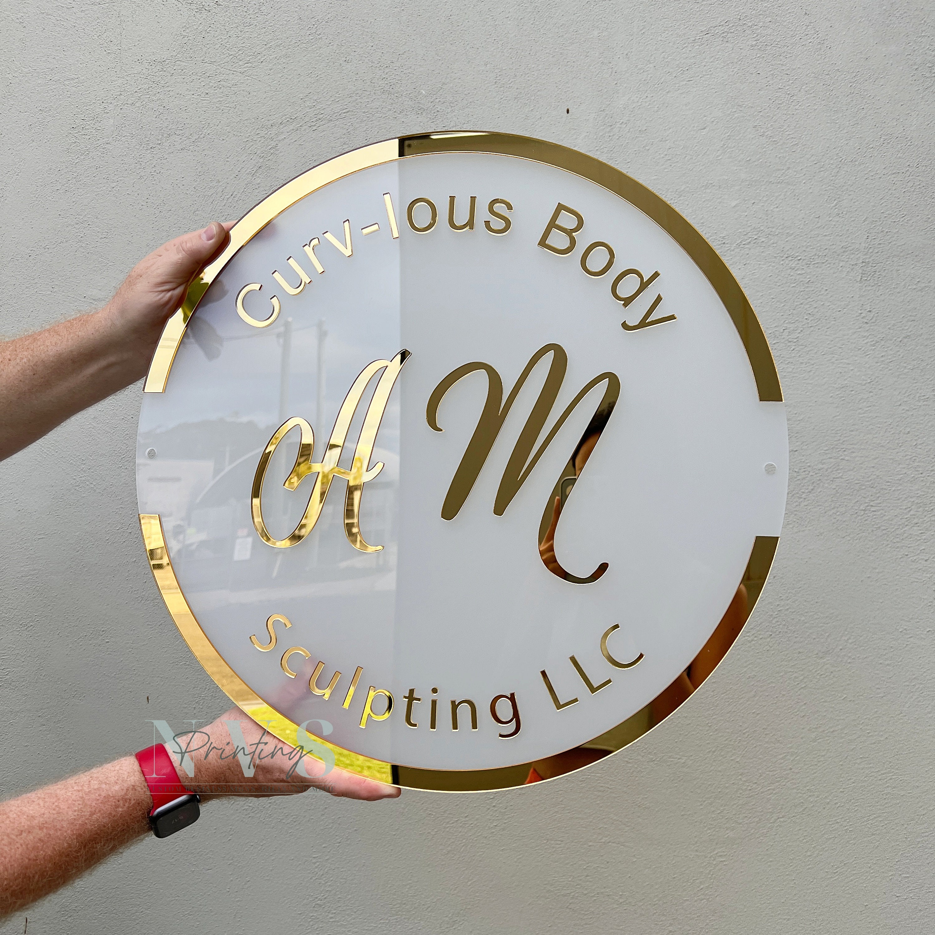 Round Business Sign Logo Sign Custom Business Signage - Etsy Australia