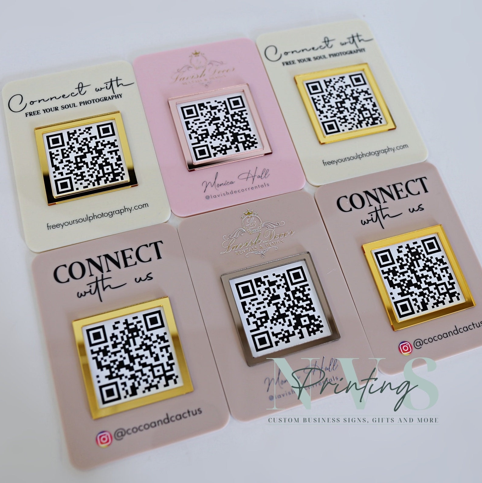 Mini QR Code Display Sign - Etsy Australia