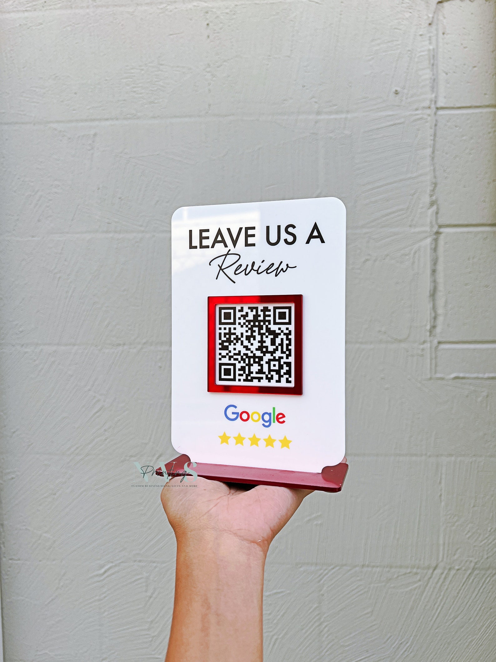 Mini QR Code Display Sign QR Code Business Sign Small - Etsy Australia