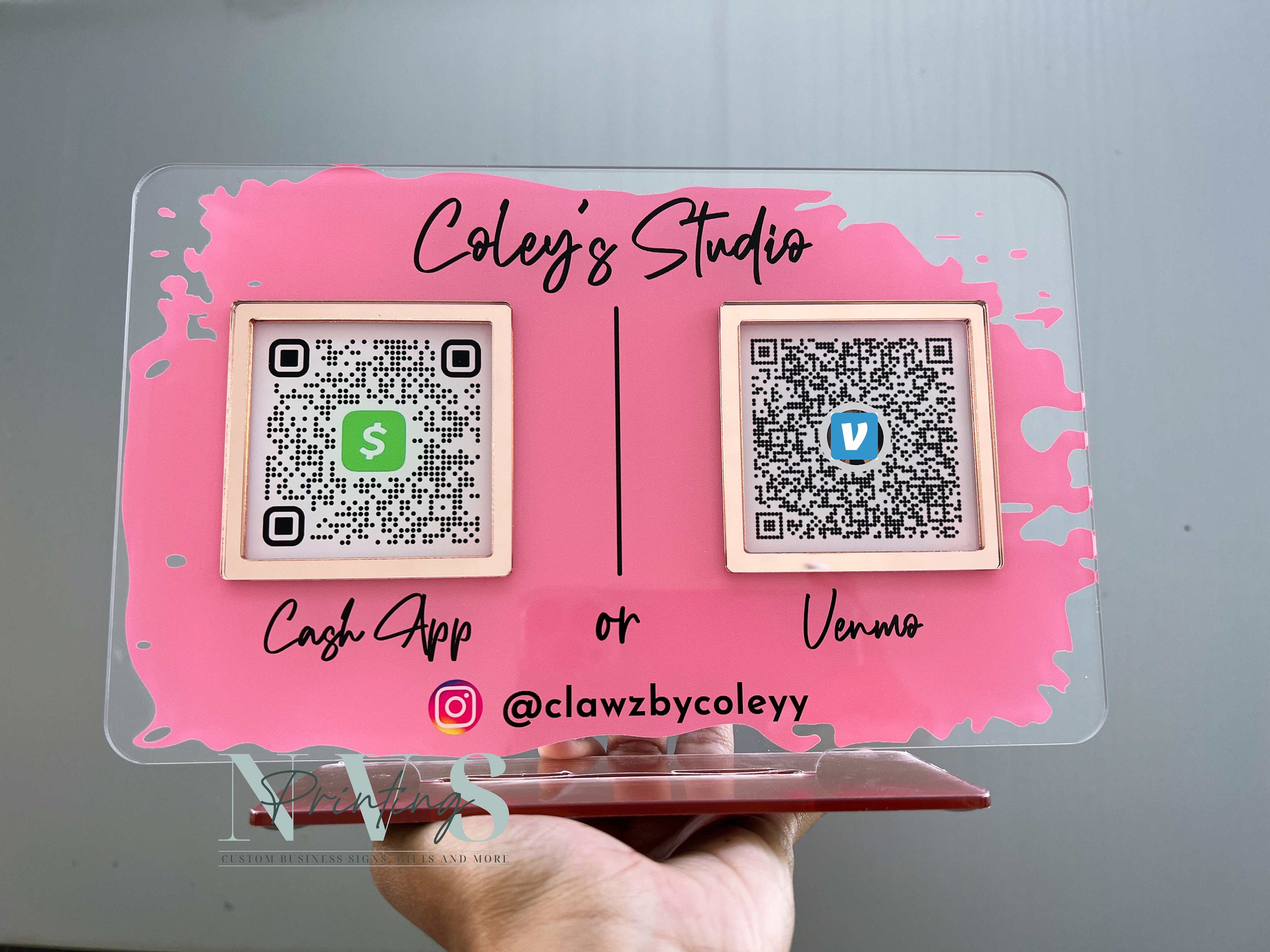 Double QR Code Business Sign Scan to Pay Sign Cashapp - Etsy Australia