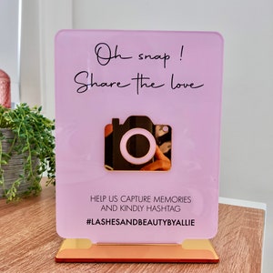 Custom HASHTAG Instagram Advertising Sign | Business Signage | Party or ...