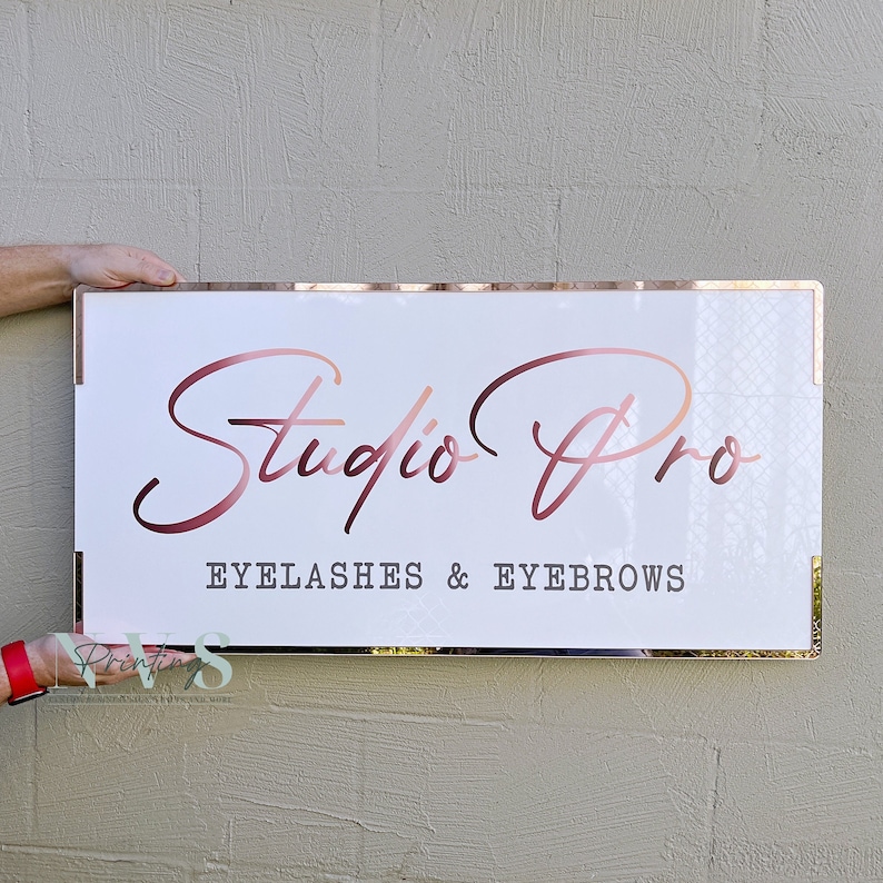 Rectangle Business Sign Logo Sign Custom Business Signage - Etsy