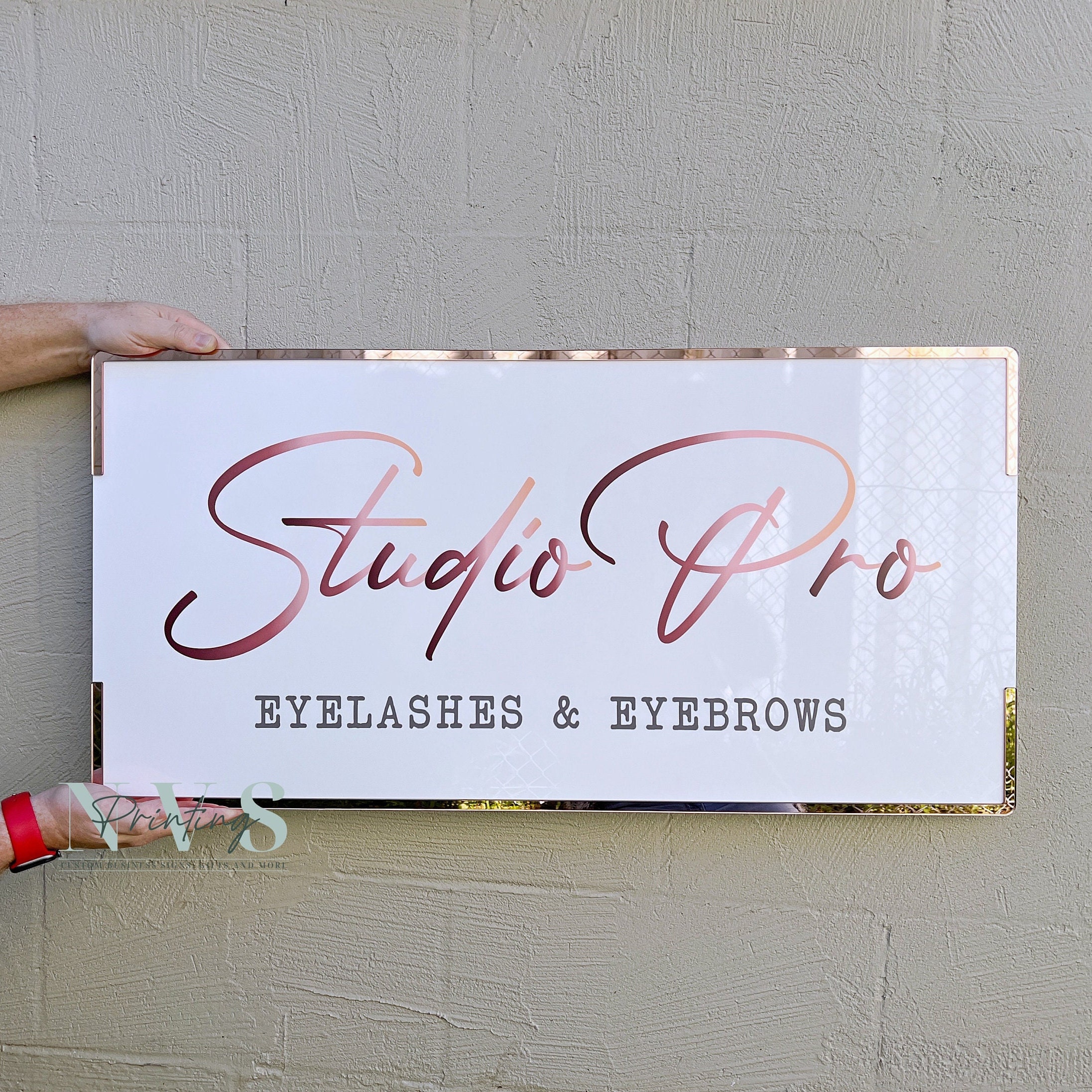 Rectangle Business Sign Logo Sign Custom Business Signage - Etsy