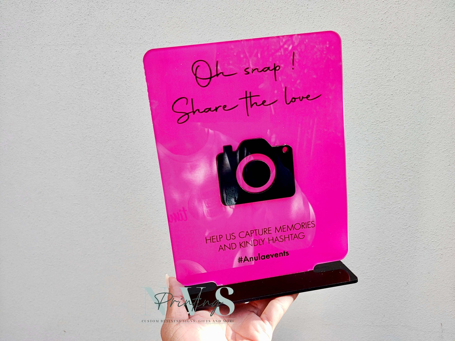 Custom HASHTAG Instagram Advertising Sign Business Signage - Etsy