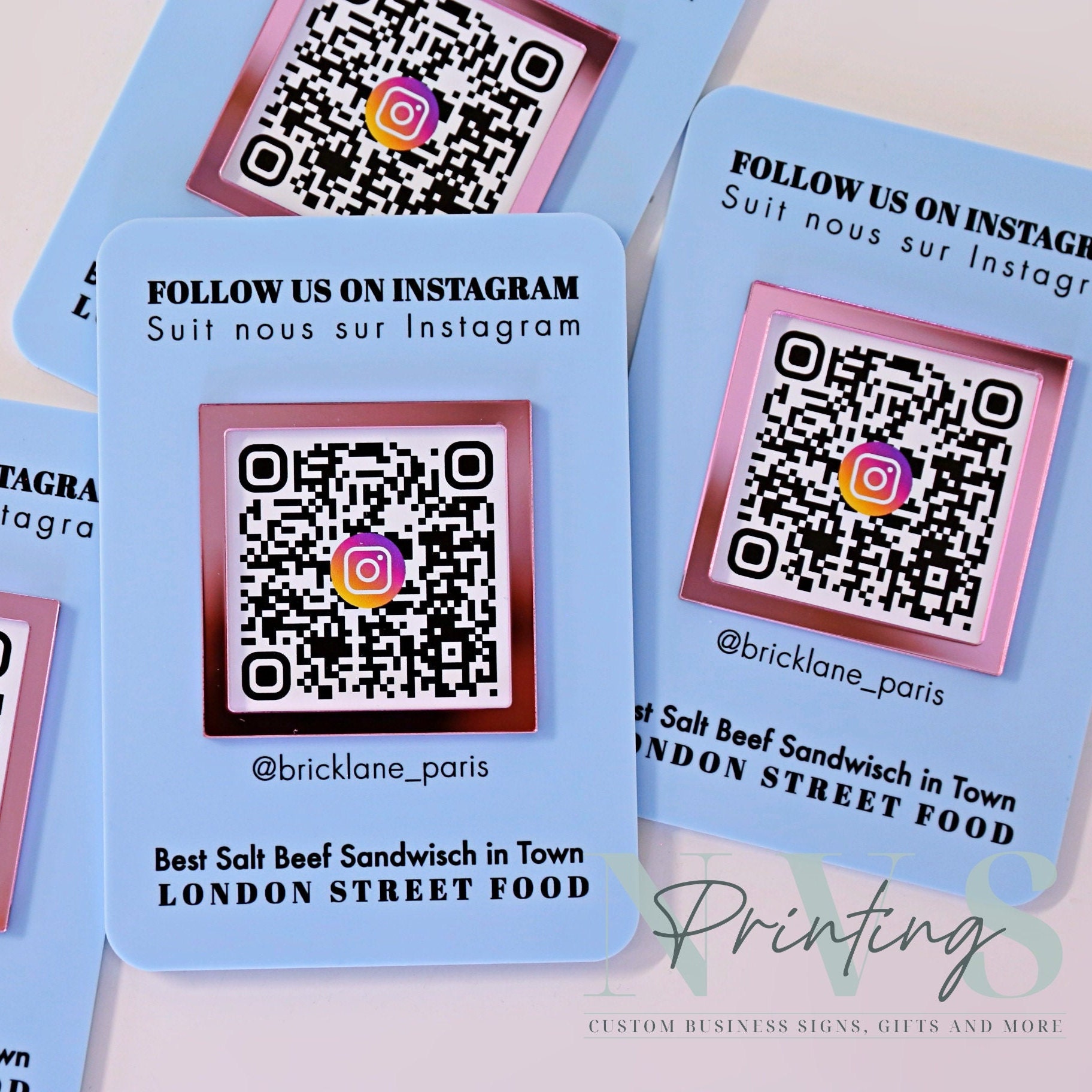 Mini QR Code Display Sign - Etsy Australia