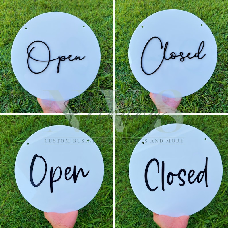 Open Closed Sign 3D Letters Double Sided Business Signage Door - Etsy