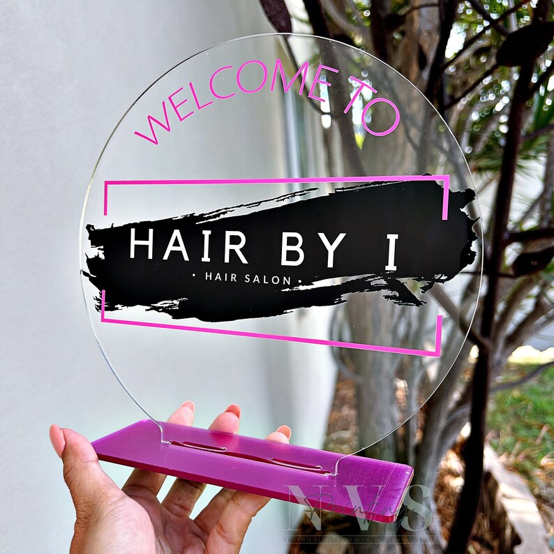 Business Logo Sign Welcome Logo Sign Custom Business Sign - Etsy