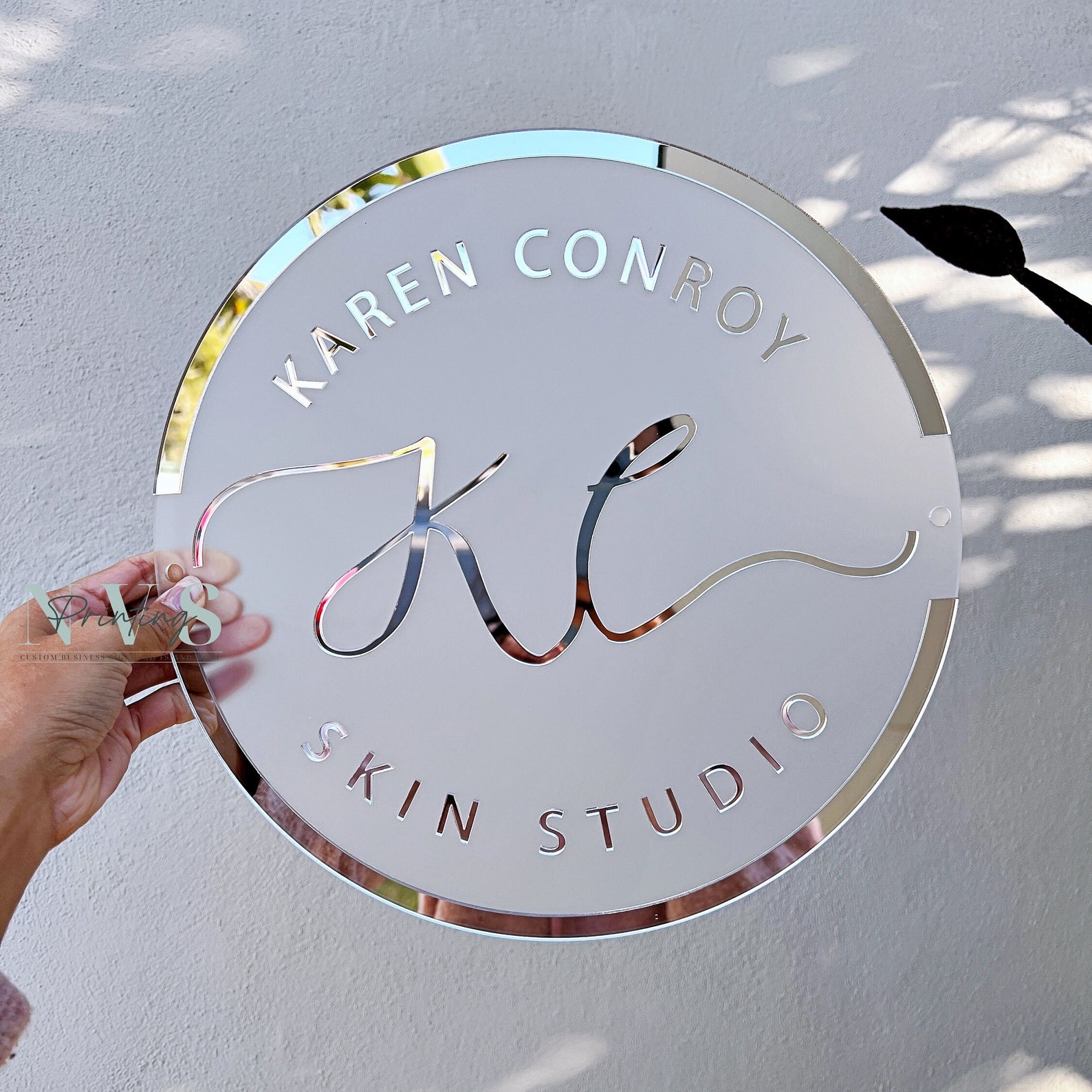 Round Business Sign Logo Sign Custom Business Signage - Etsy