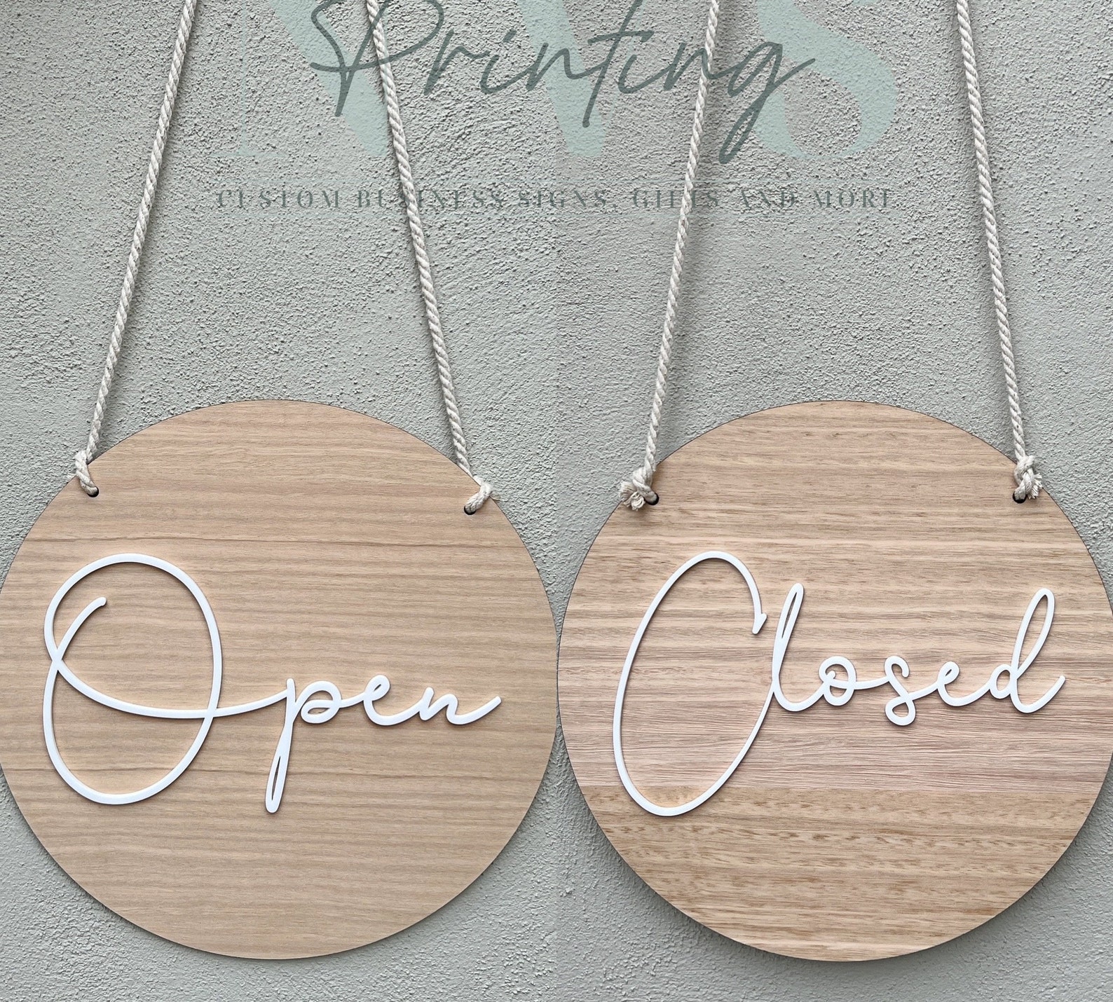 Open Closed Sign 3D Letters Double Sided Business Signage Door - Etsy