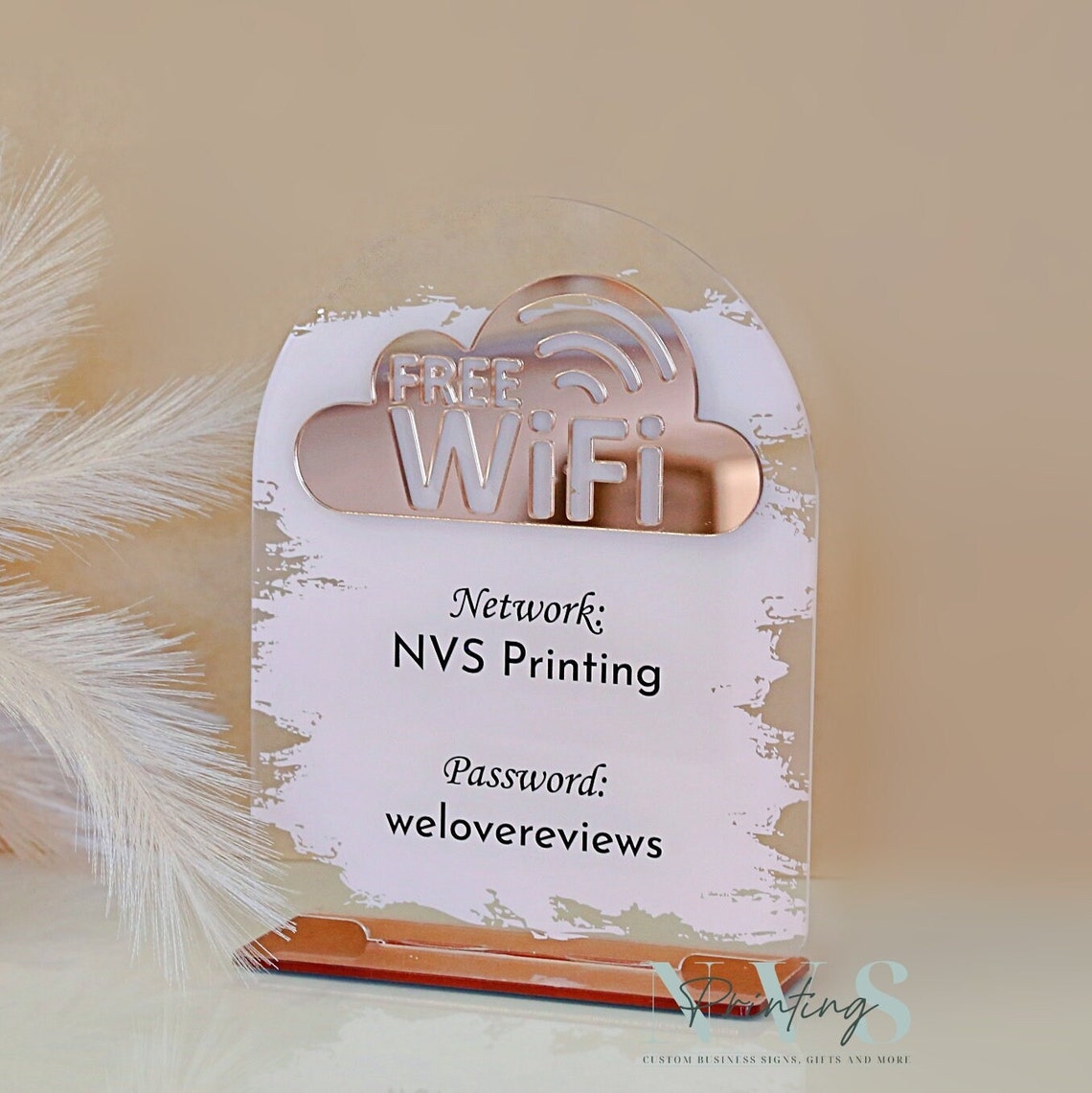 Wifi Sign Wifi Password Sign Plaque - Etsy