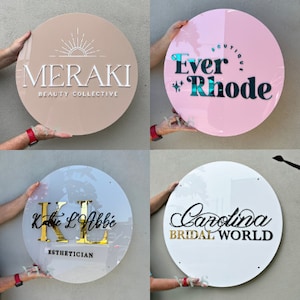 3D Custom Acrylic Logo Sign, Acrylic Business Sign, Business Logo Sign ...