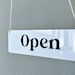 Open Closed Sign PRINTED Double Sided Business Signage Door Welcome ...