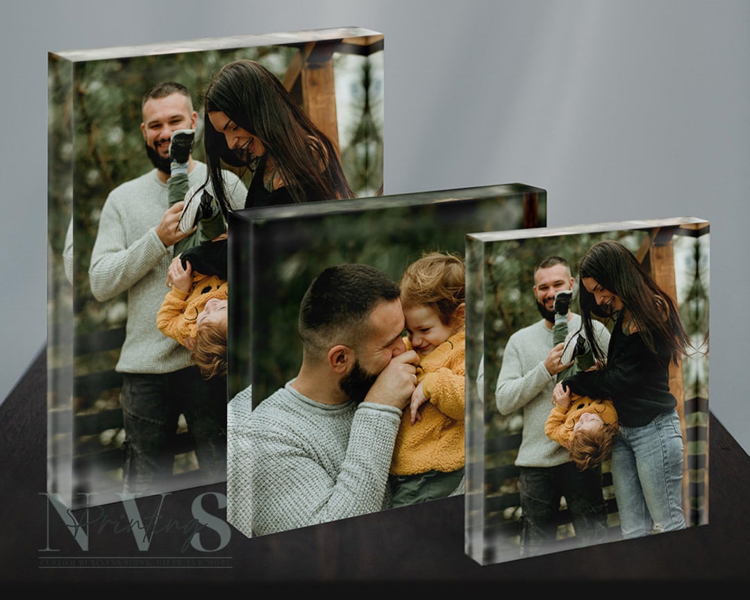 Personalised Photo Print Acrylic Block Plaque Your Image Printed - Etsy ...