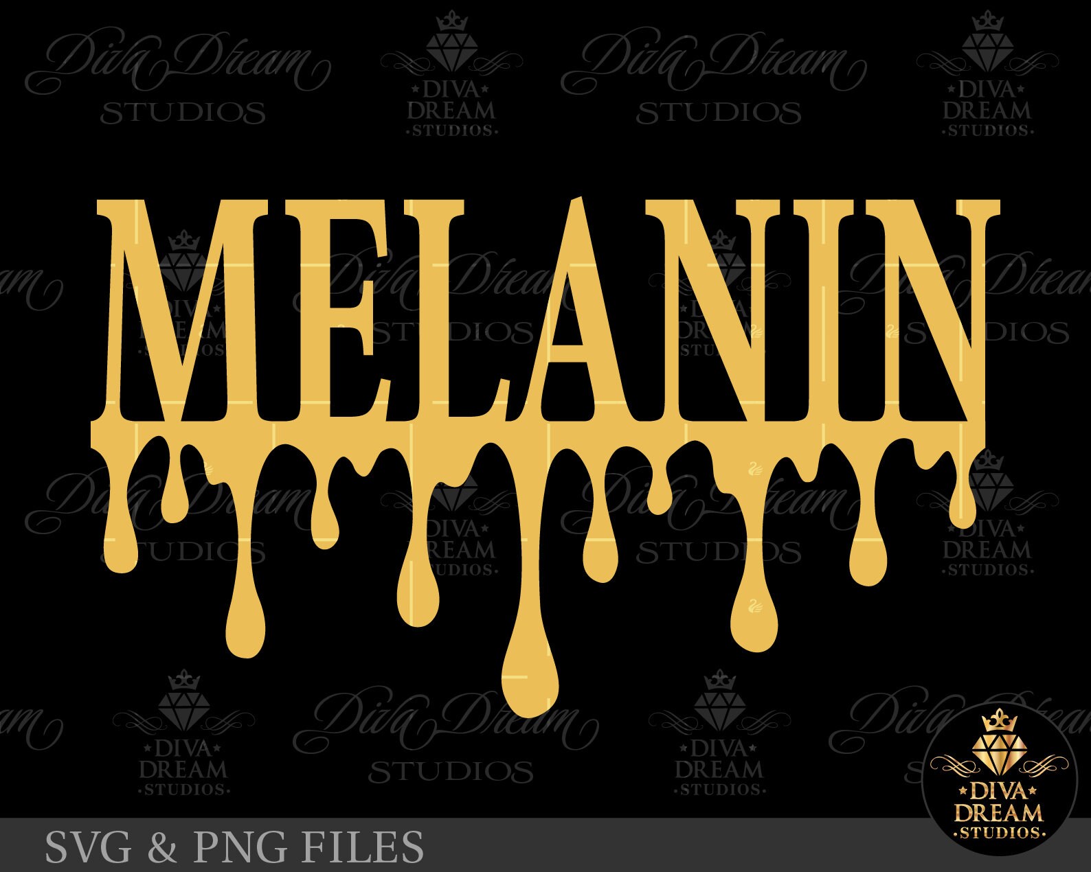 Melanin Drip Svg Melanin Dripping Svg Melanin Svg Black Etsy