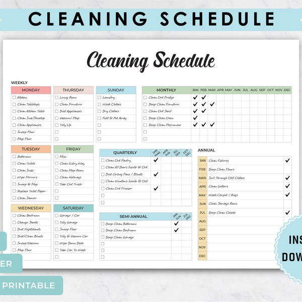 Rotate Chore Chart - Etsy