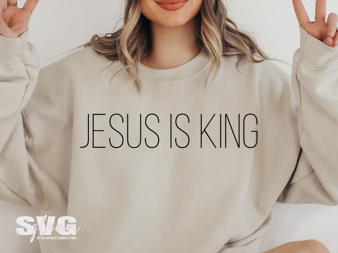 Jesus is King SVG | Christian Cut File for Cricut, Silhouette (digital ...