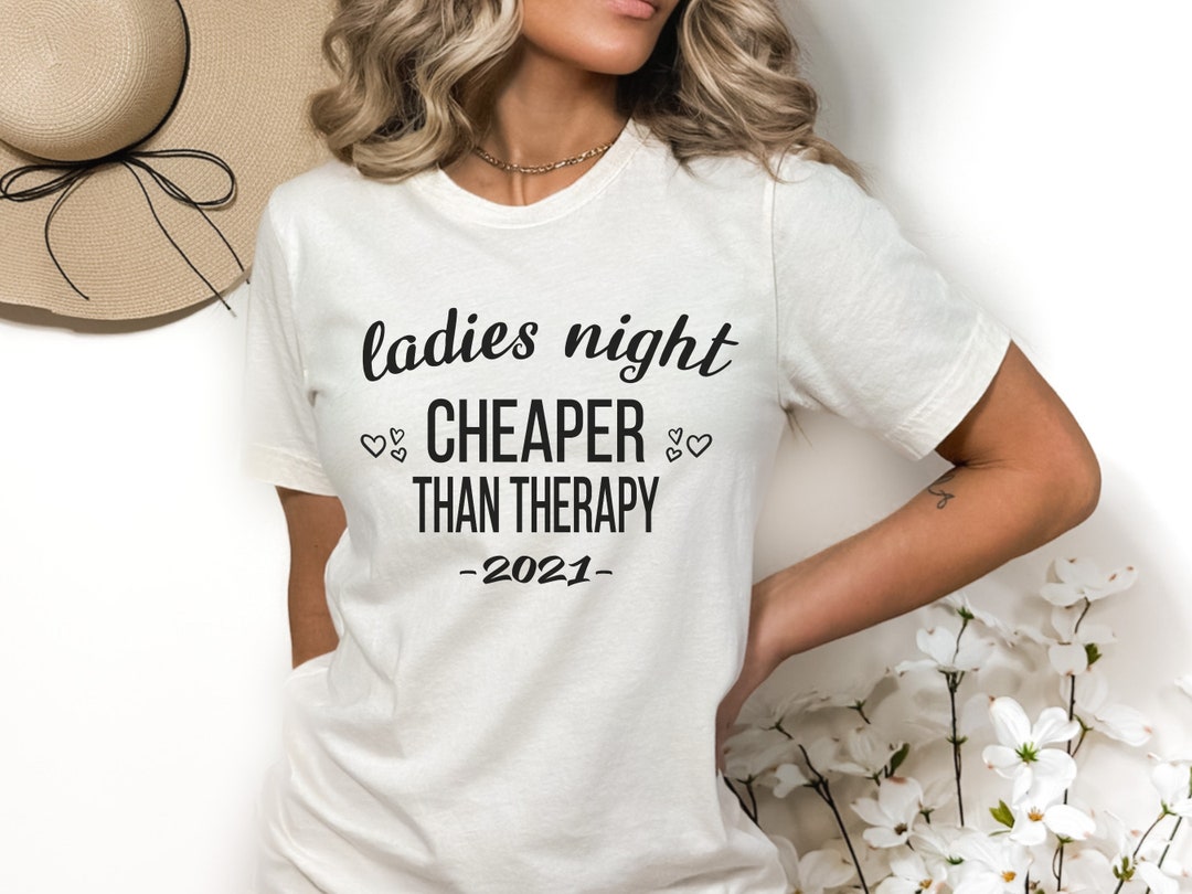 Ladies Night Svg Png | Editable Cheaper Than Therapy | Girls Night Out ...