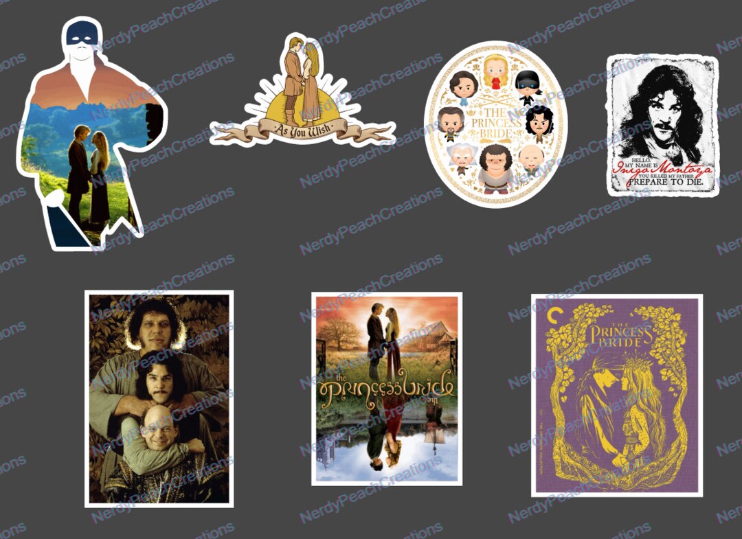 Princess Bride Fan Art Stickers - Etsy